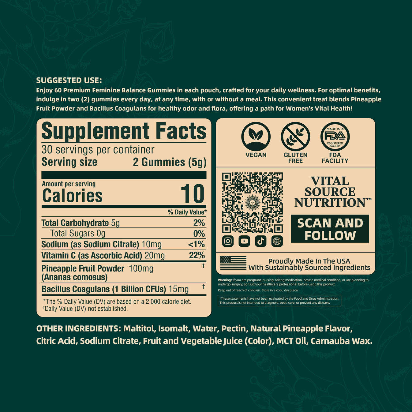 Feminine Balance Gummies – Vital Source Nutrition Inc.