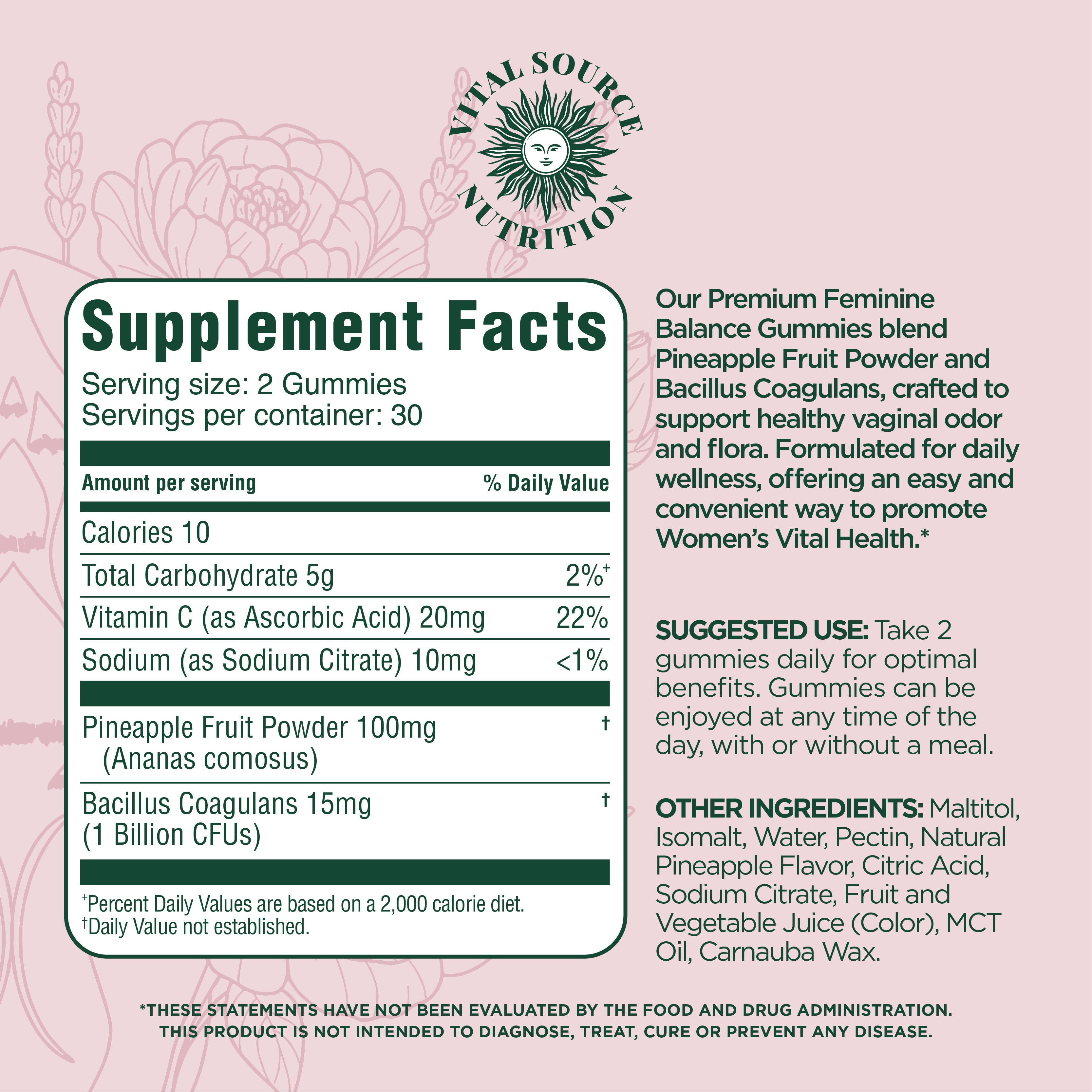 Feminine Balance Gummies – Vital Source Nutrition Inc.